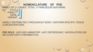 PDE AND IT'S INHIBITORS | PPT