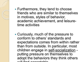 Role of Peers in Children Development | PPTX