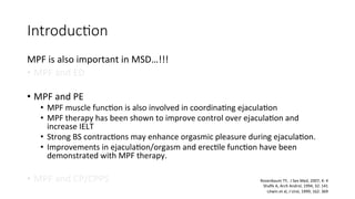 Role of pelvic floor in male sexual dysfunction | PDF