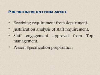 Role of personnel dept | PPS