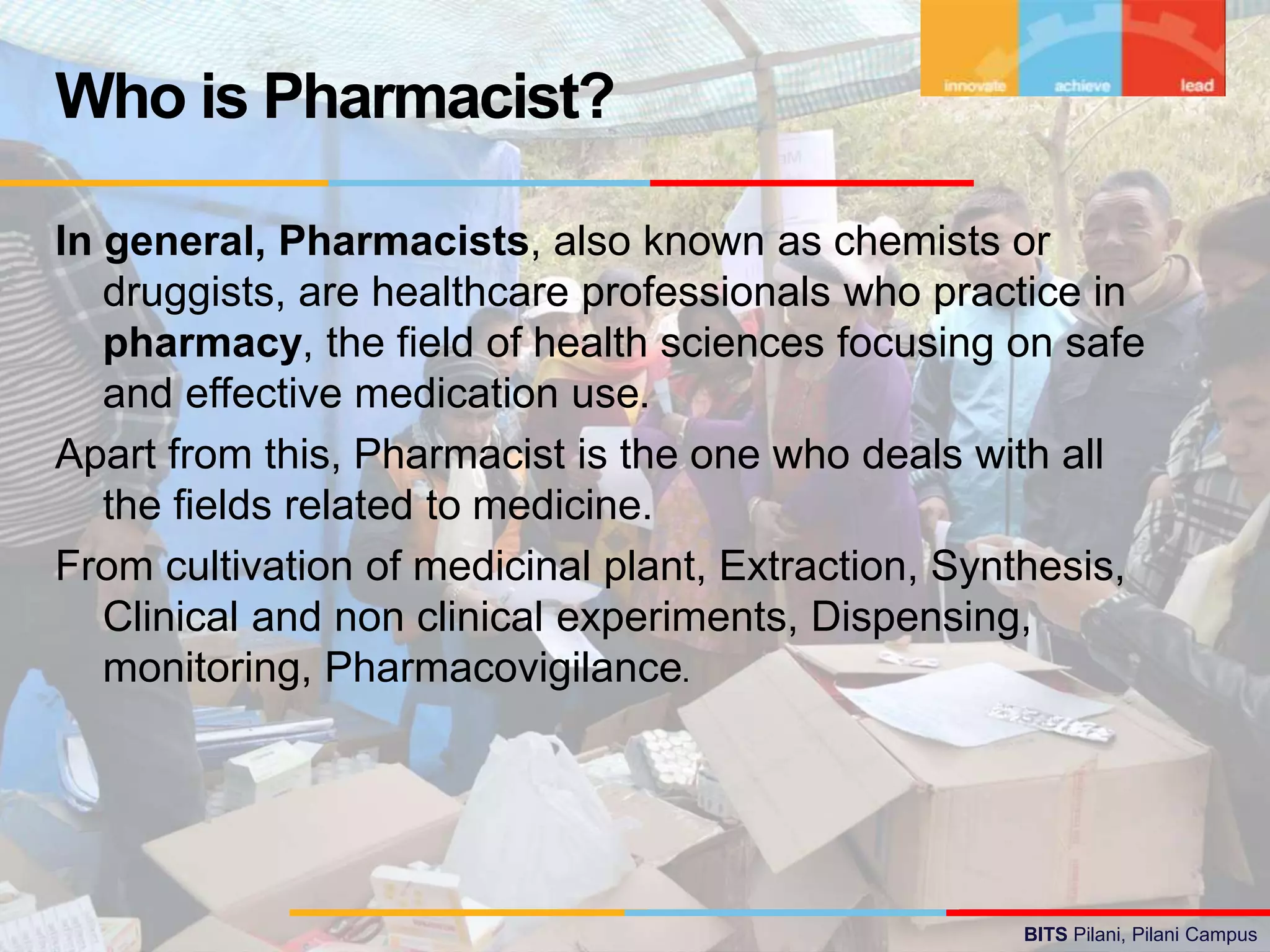 Role of pharmacist | PPTX