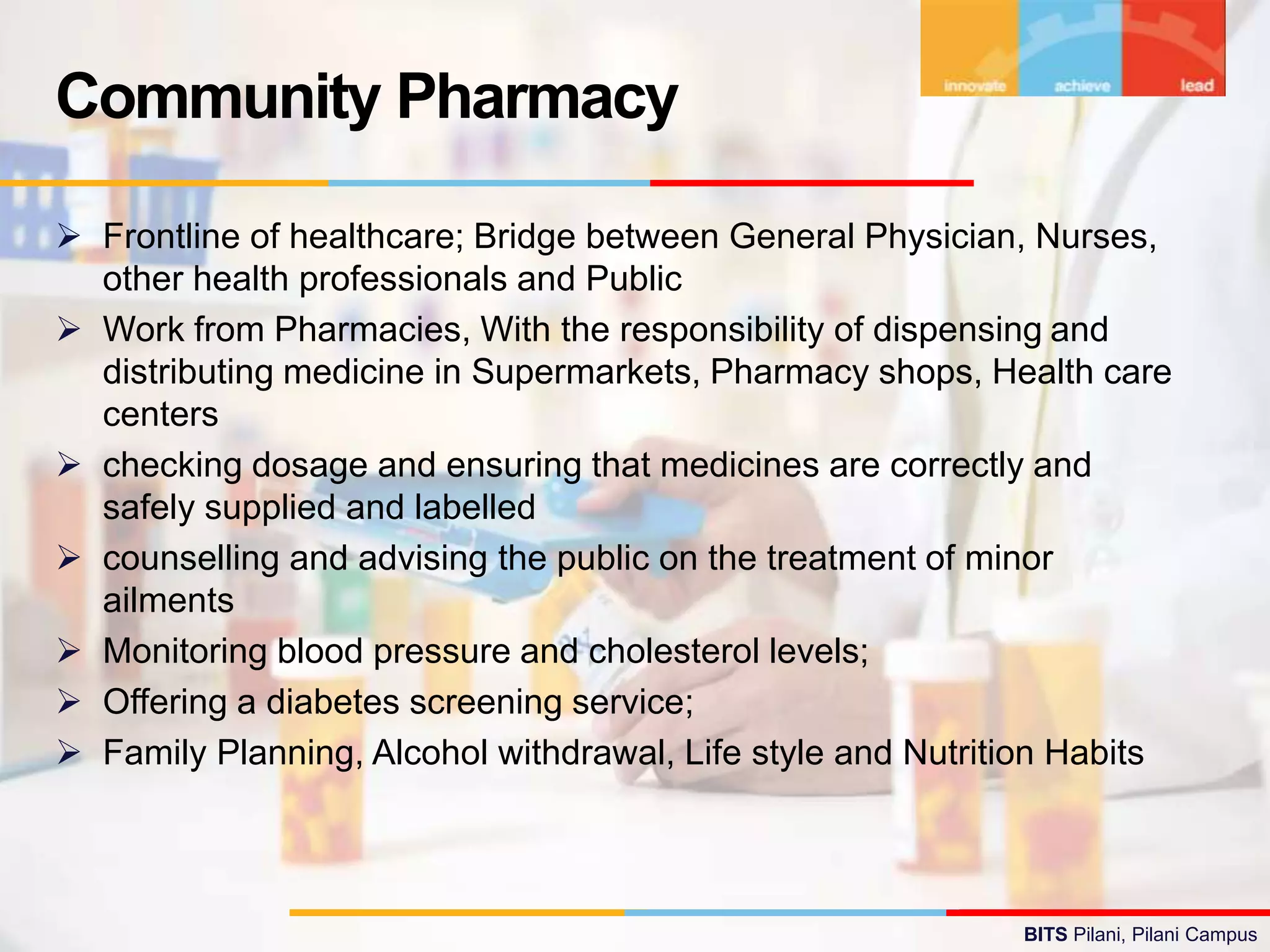 Role of pharmacist | PPTX