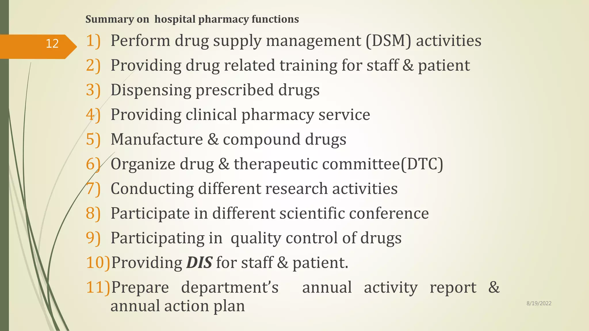 -ROLE OF PHARMACIST IN HOSPITAL PHARMACY.pptx