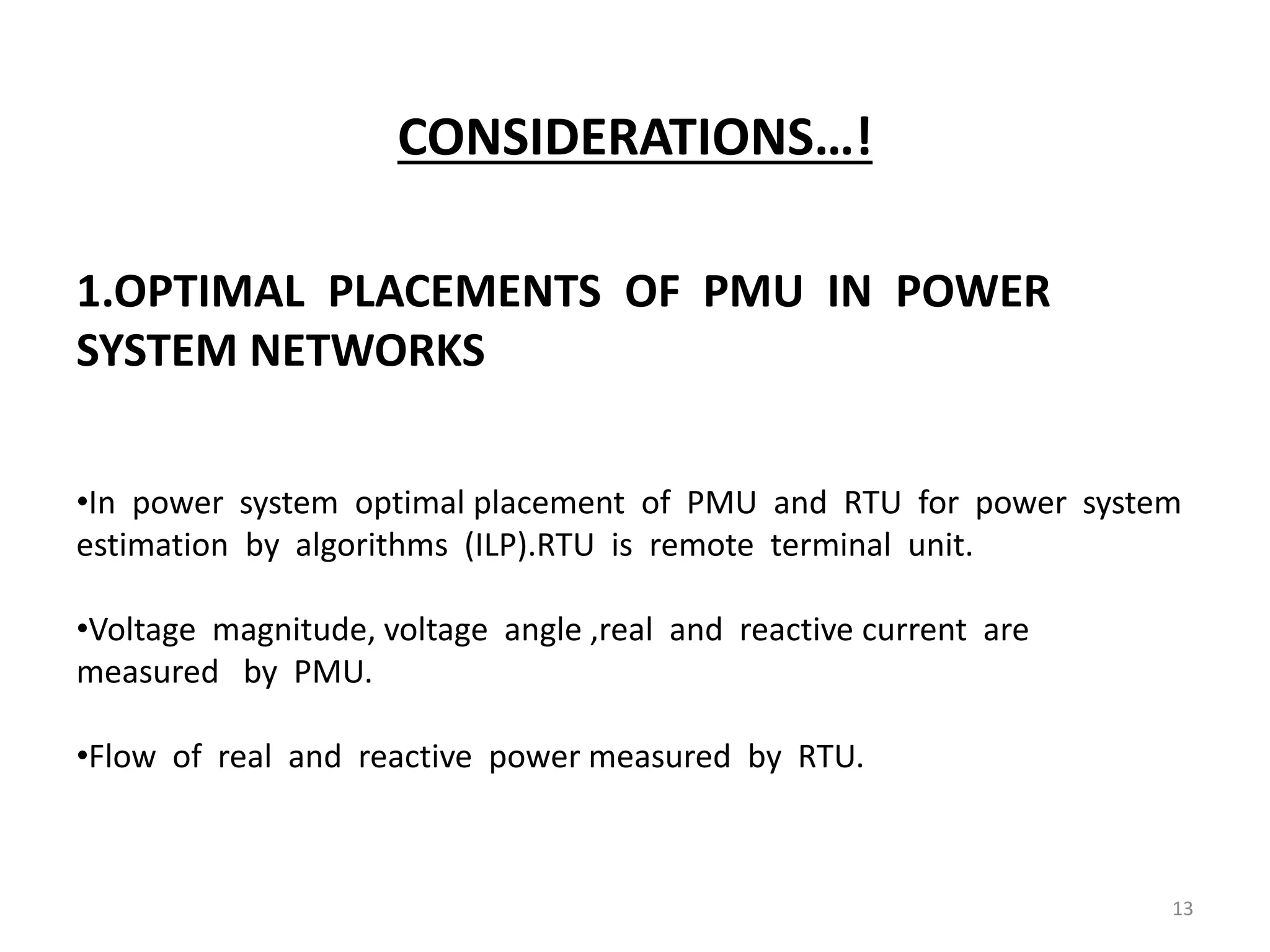 Role Of Phasor Measuring Unit In Power System Pptx Business