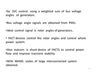 Role of phasor measuring unit in power system | PPTX