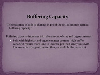 Role of p h in fate of organic matter | PPTX