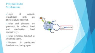 Role of photocatalysis in renewable energy. | PPTX