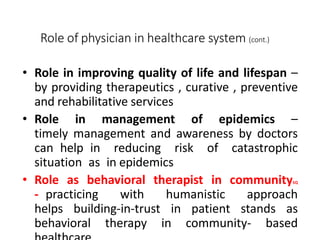 role of physician AT MEDICAL COLLEGE AND SOCIETY.pptx