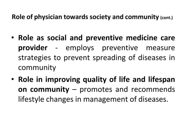 role of physician AT MEDICAL COLLEGE AND SOCIETY.pptx