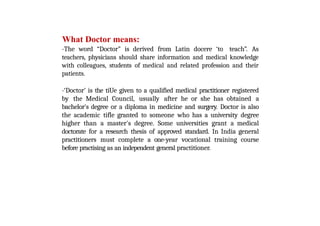 Role of physician in community MBBS .pptx
