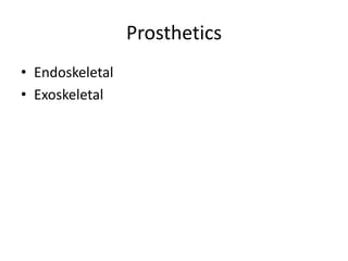 Role of physiotherapy in prosthetics, orthotics | PPTX