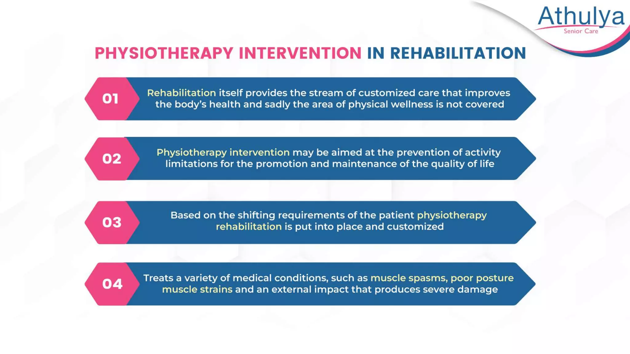 Role of physiotherapy in the rehabilitation of elderly patients | PPTX