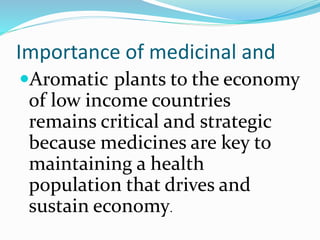 Role of plants in economy | PPTX