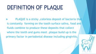 Role of plaque in etiology of dental caries | PPTX
