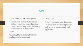 Role of plastics in engineering | PPTX