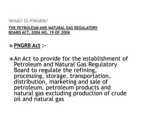 Role of pngrb in downstream regulatory affairs and | PPTX