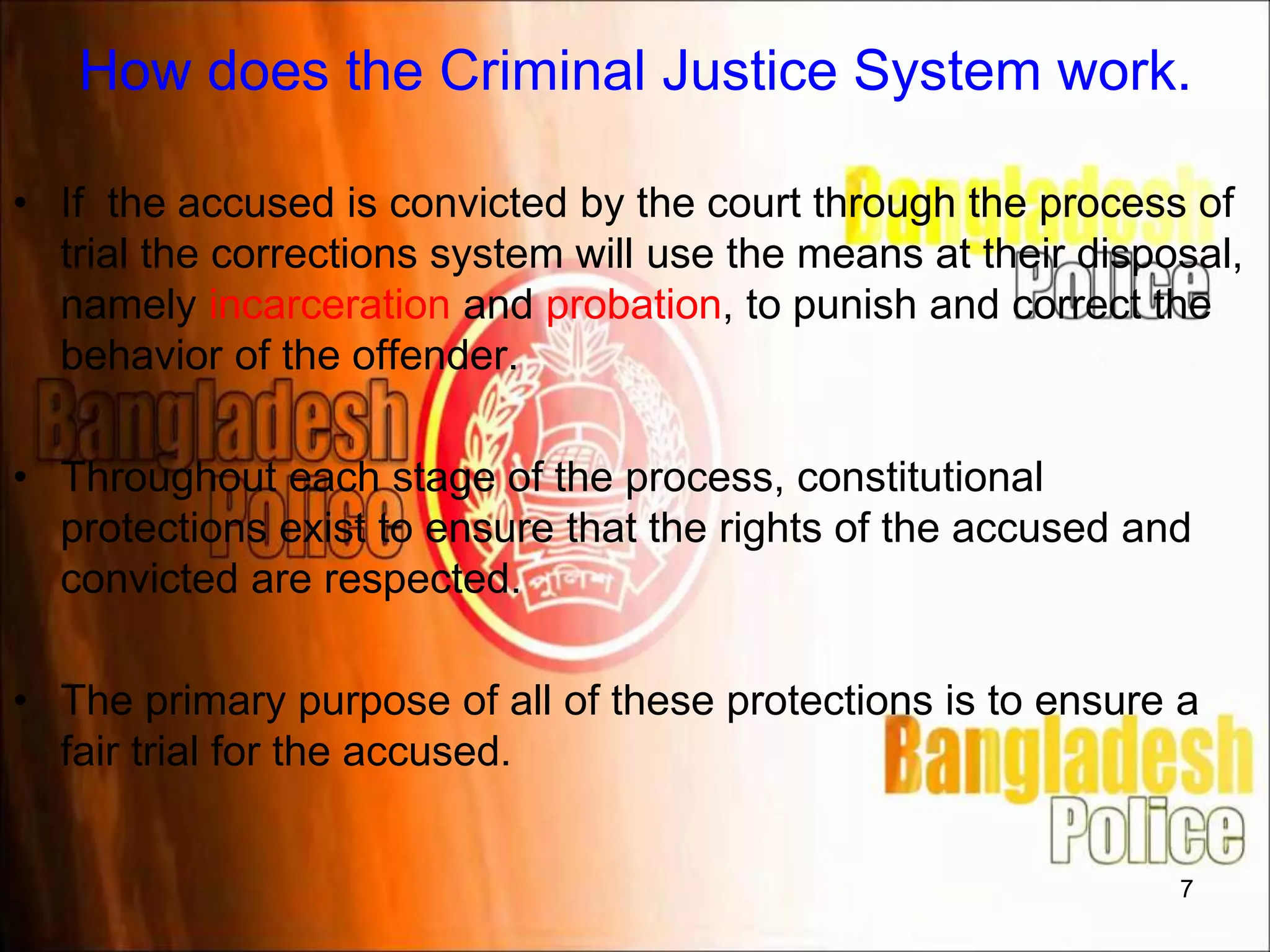 Role of police in criminal justice system | PPT