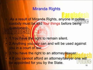 Role of police in criminal justice system | PPT