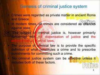 Role of police in criminal justice system | PPT