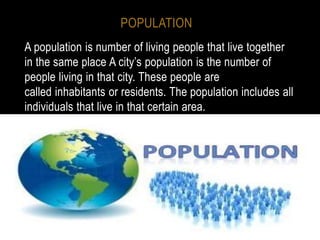 Role of population in development and under developing copy | PPT