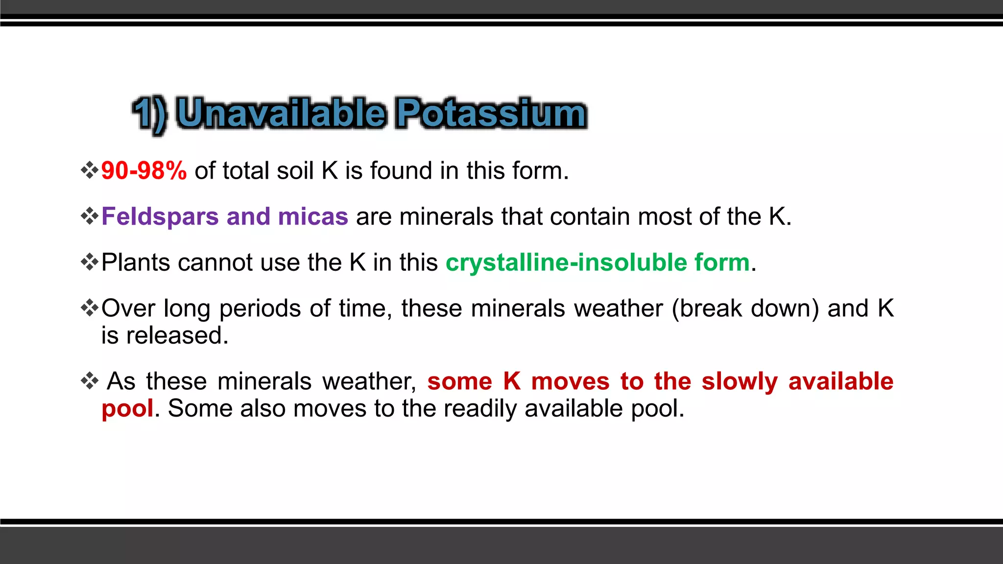 Role of Potassium in Plant Growth | PPSX