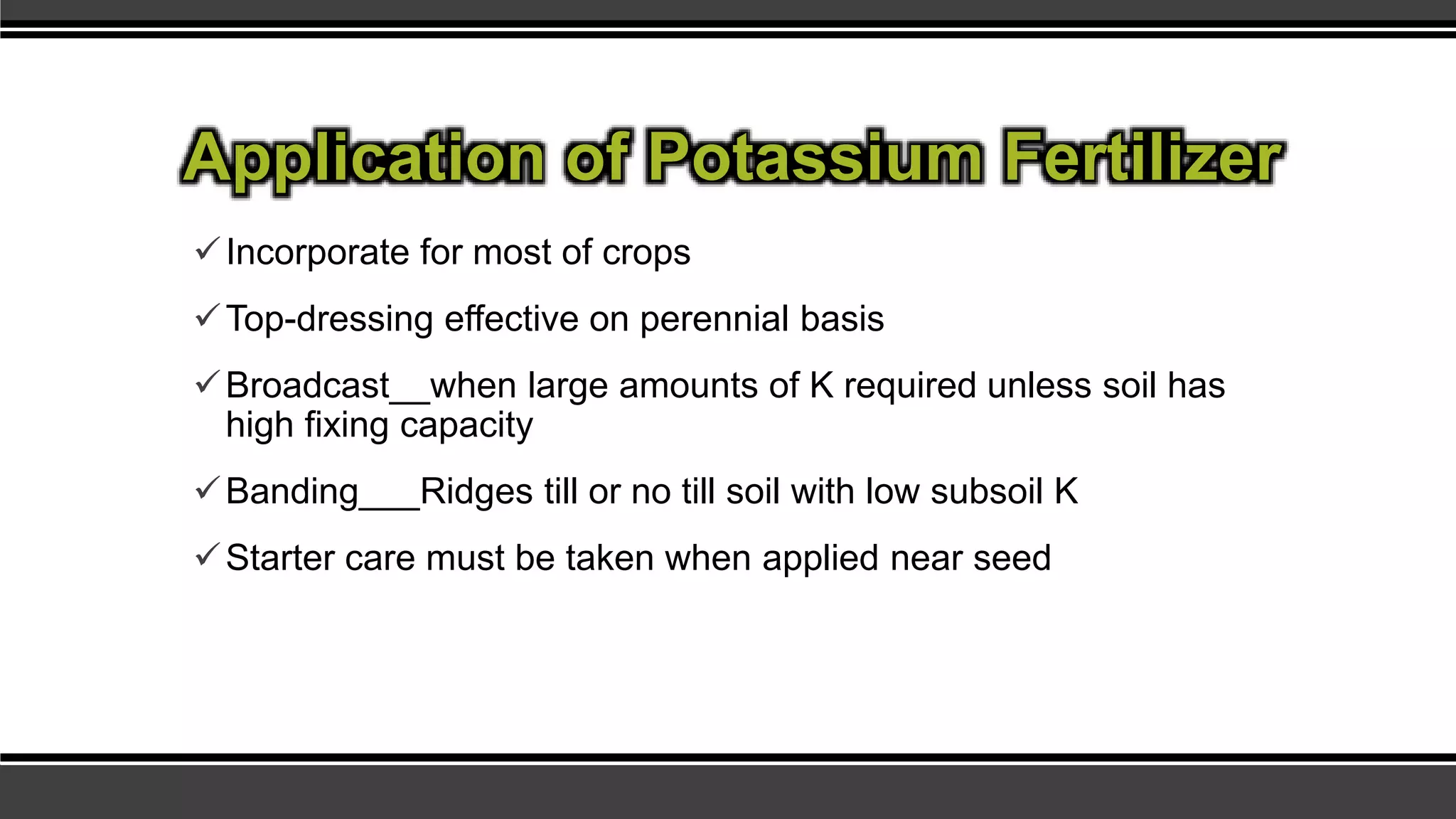Role of Potassium in Plant Growth | PPSX