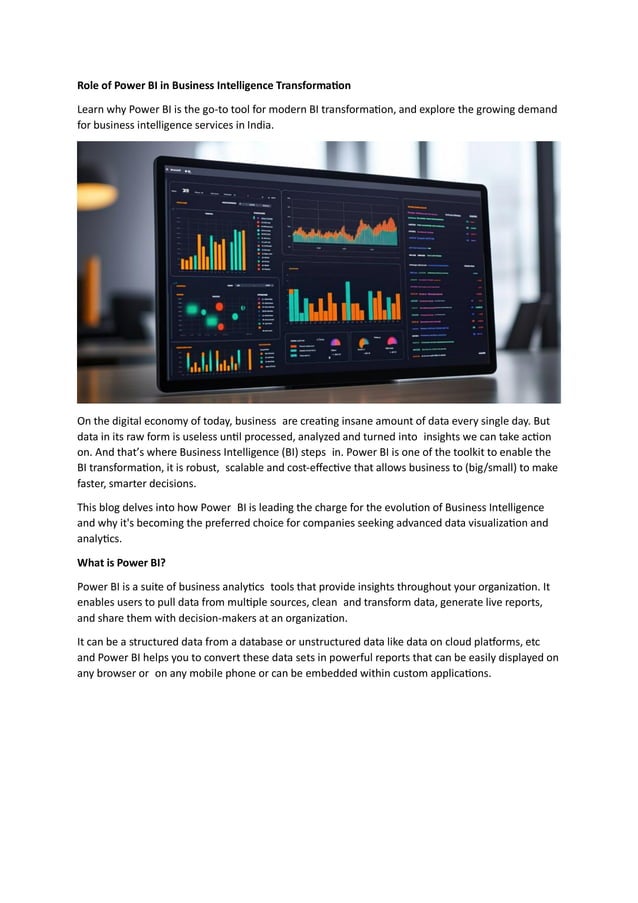 Role of Power BI in Business Intelligence Transformation.pdf