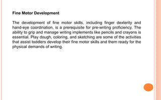 Role of Pre-Writing Skills in Preschoolers Life | PPSX