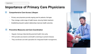 The Role of a Primary Care Physician in Health | PPTX