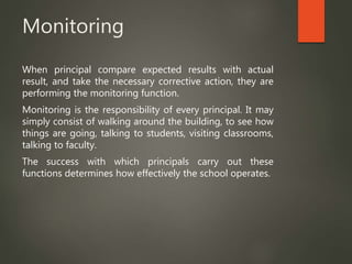 Role of principal | PPTX