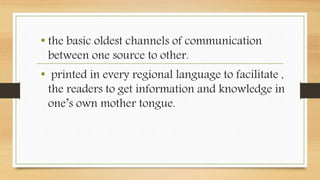 Role of print media | PPT