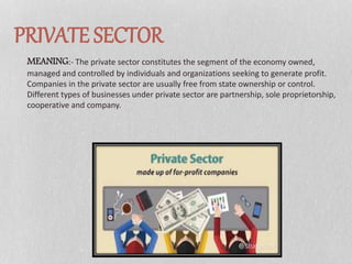 Role of private sector | PPTX