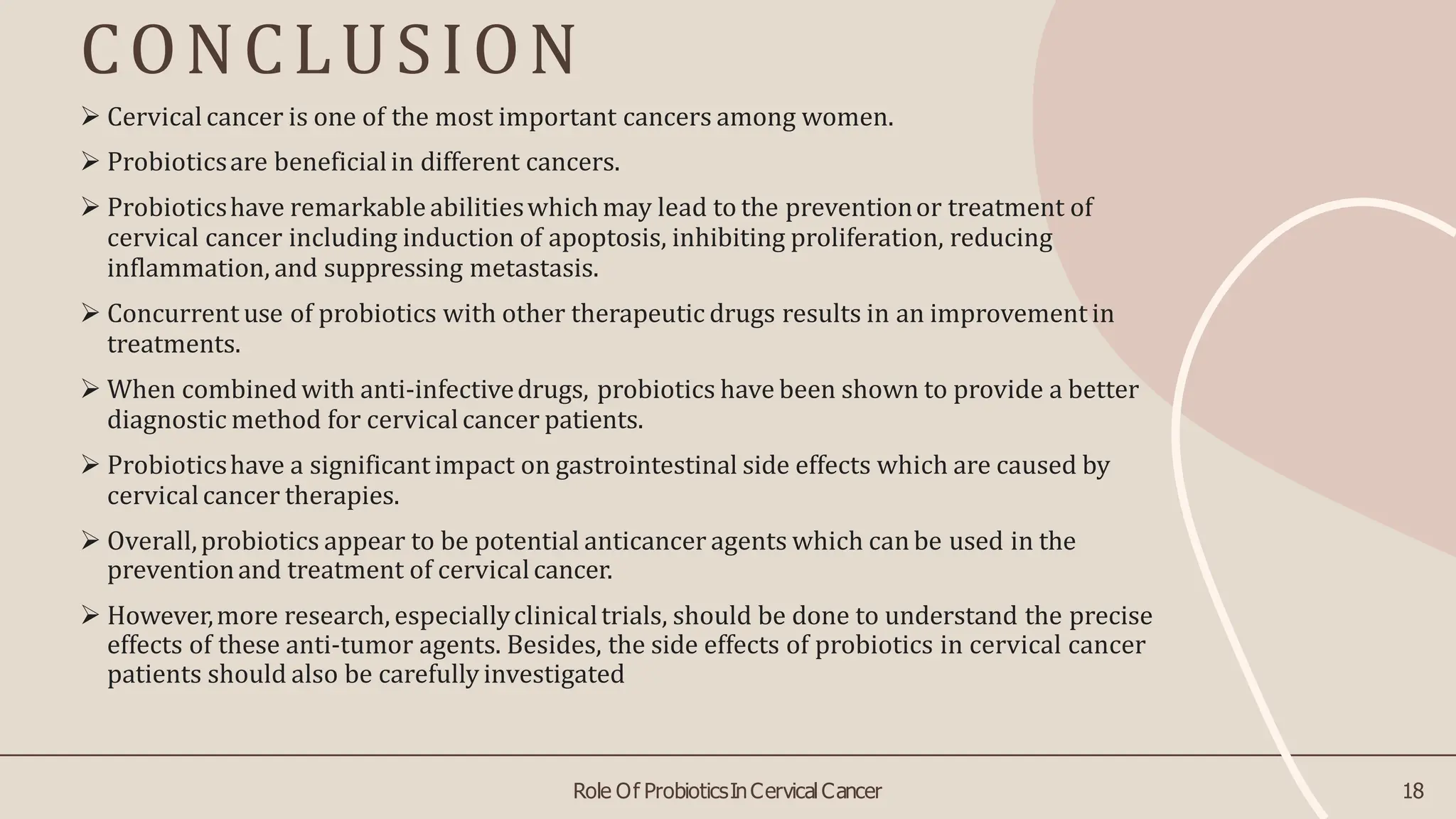 Role Of Probiotic In Cervical Cancer(ppt).pptx | Digestive Disorders ...