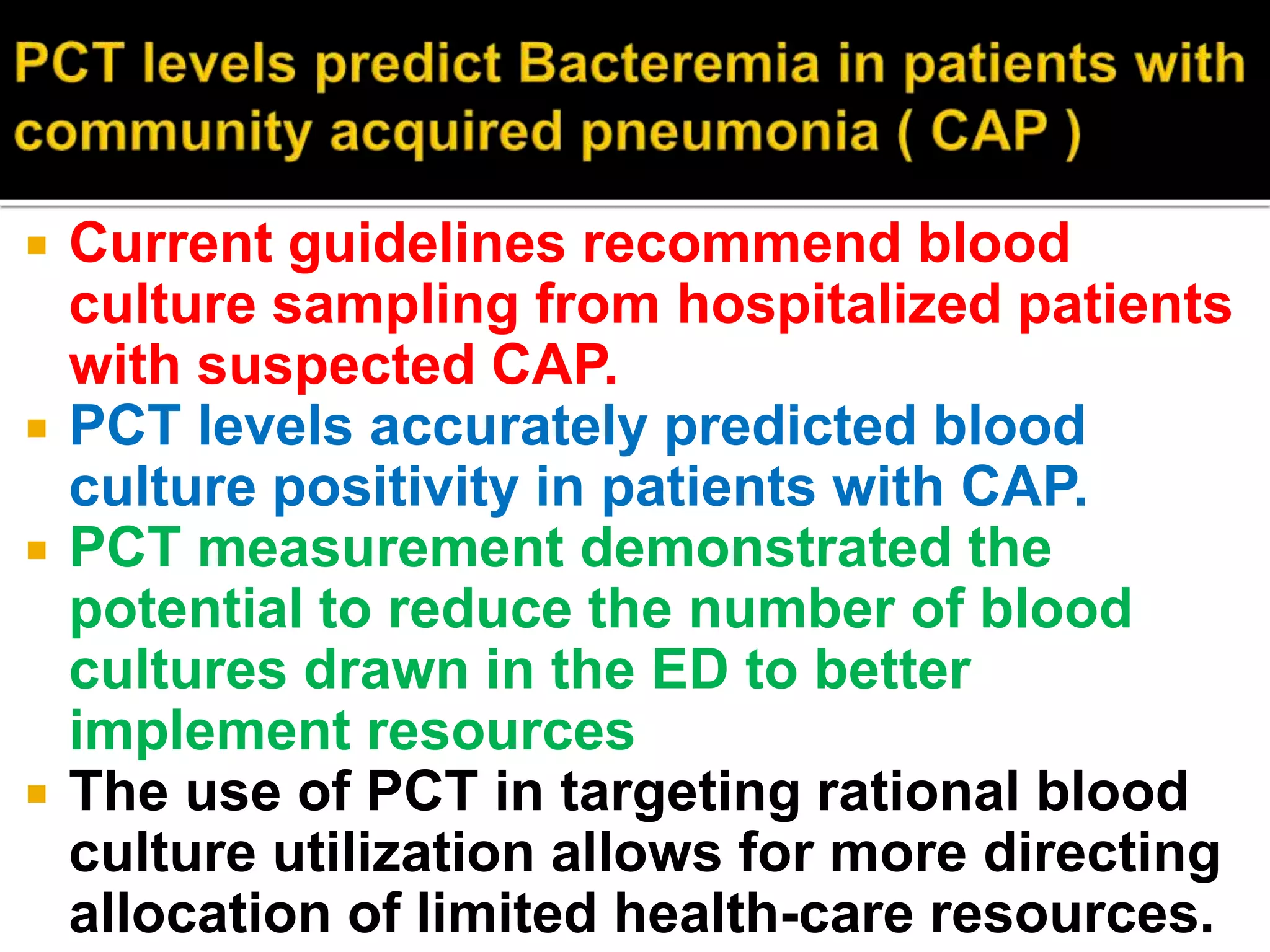 Role of procalcitonin in sepsis management | PPTX | Infectious Diseases ...