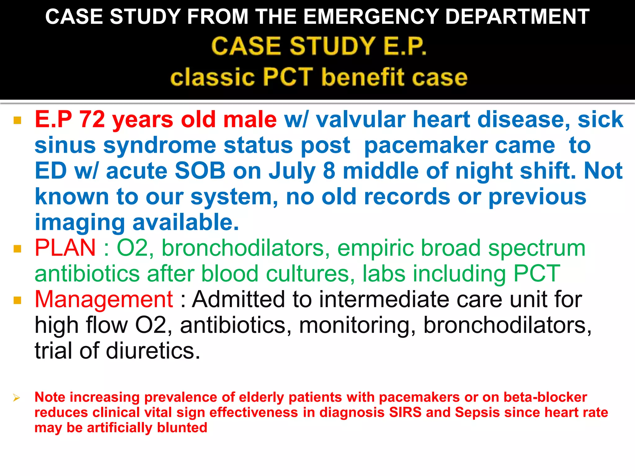Role of procalcitonin in sepsis management | PPTX | Infectious Diseases ...