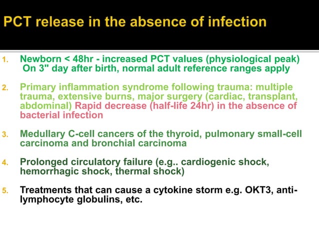 Role of procalcitonin in sepsis management | PPTX | Infectious Diseases ...