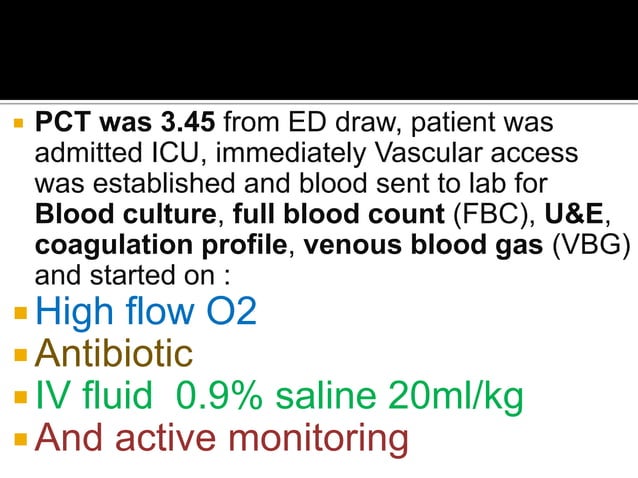 Role of procalcitonin in sepsis management | PPTX | Infectious Diseases ...
