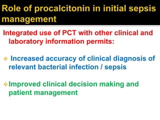 Role of procalcitonin in sepsis management | PPT