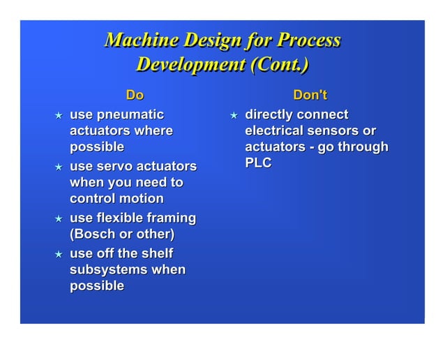 The Role of Process Development in Automation Presentation | PPT