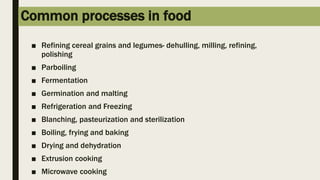 Role of processed food in human nutrition | PPTX