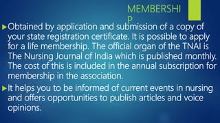 Role of professional assosciations and unions ppt | PPTX