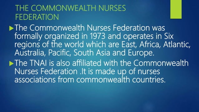 Role of professional assosciations and unions ppt | PPTX | Healthcare ...