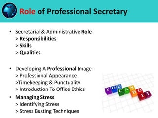 Professional Secretary Training | PPTX
