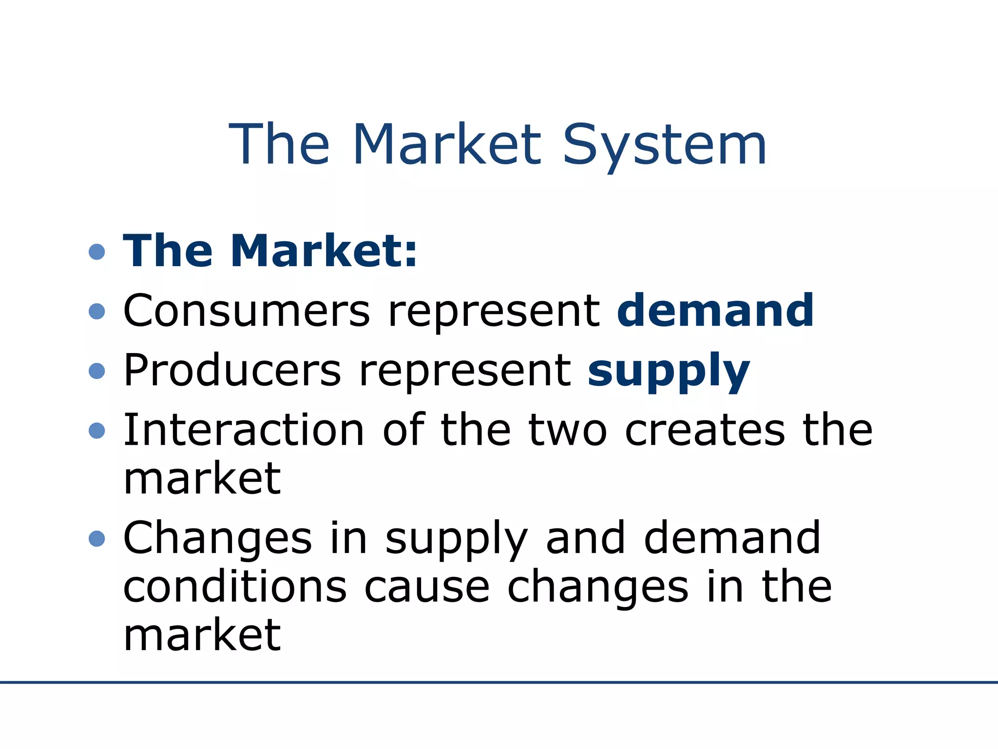 Role Of Profits And Markets | PPT