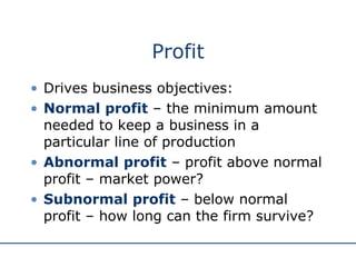 Role Of Profits And Markets | PPT | Business | Business and Finance