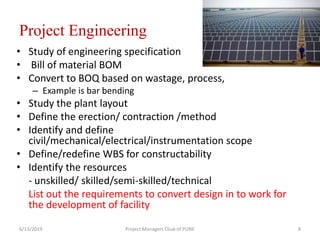 Role of project engineering in project management | PDF