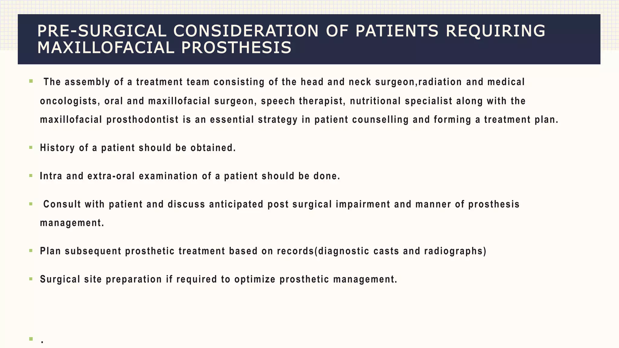 ROLE OF PROSTHODONTIC REHABILITATION AFTER SURGERY OF ORAL.pptx