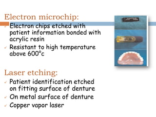 Role of prosthodontics in forensic dentistry | PPTX