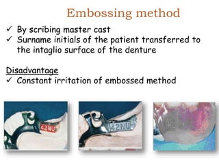 Role of prosthodontics in forensic dentistry | PPTX