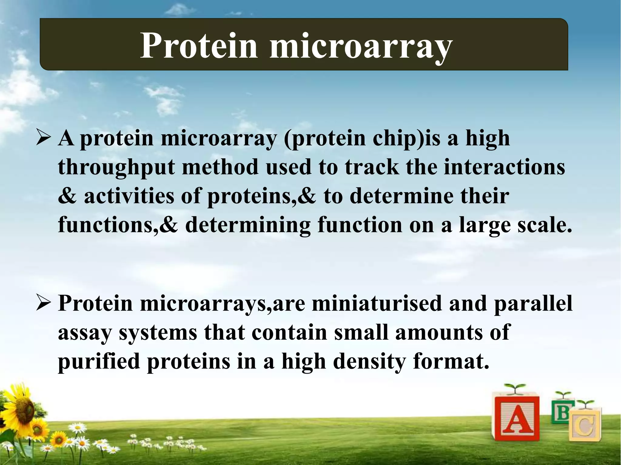 protein microarray | PPTX